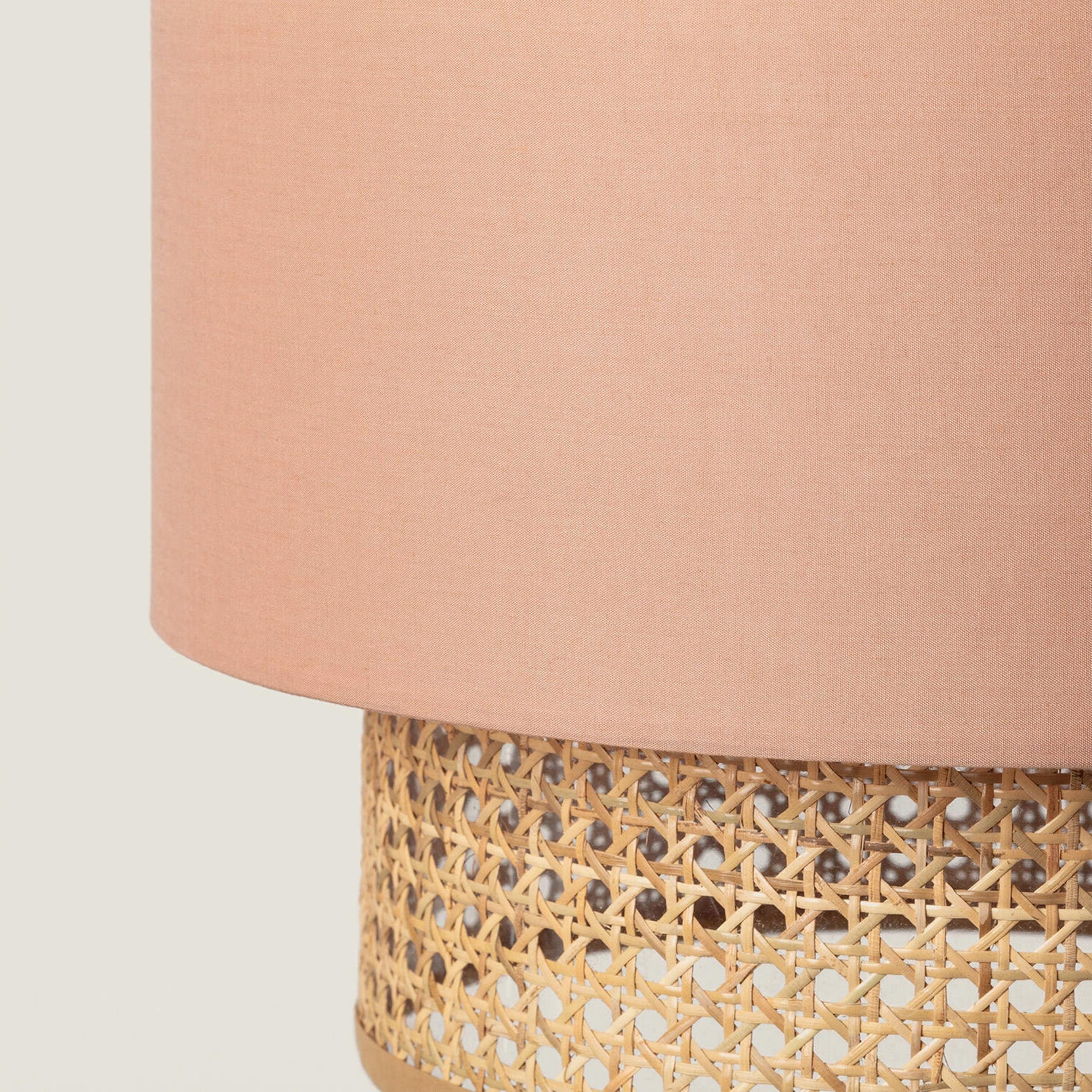 LILIAN Rattan Cane Pendant Lampshade – Boho Chic Woven Light Fixture - Etsy