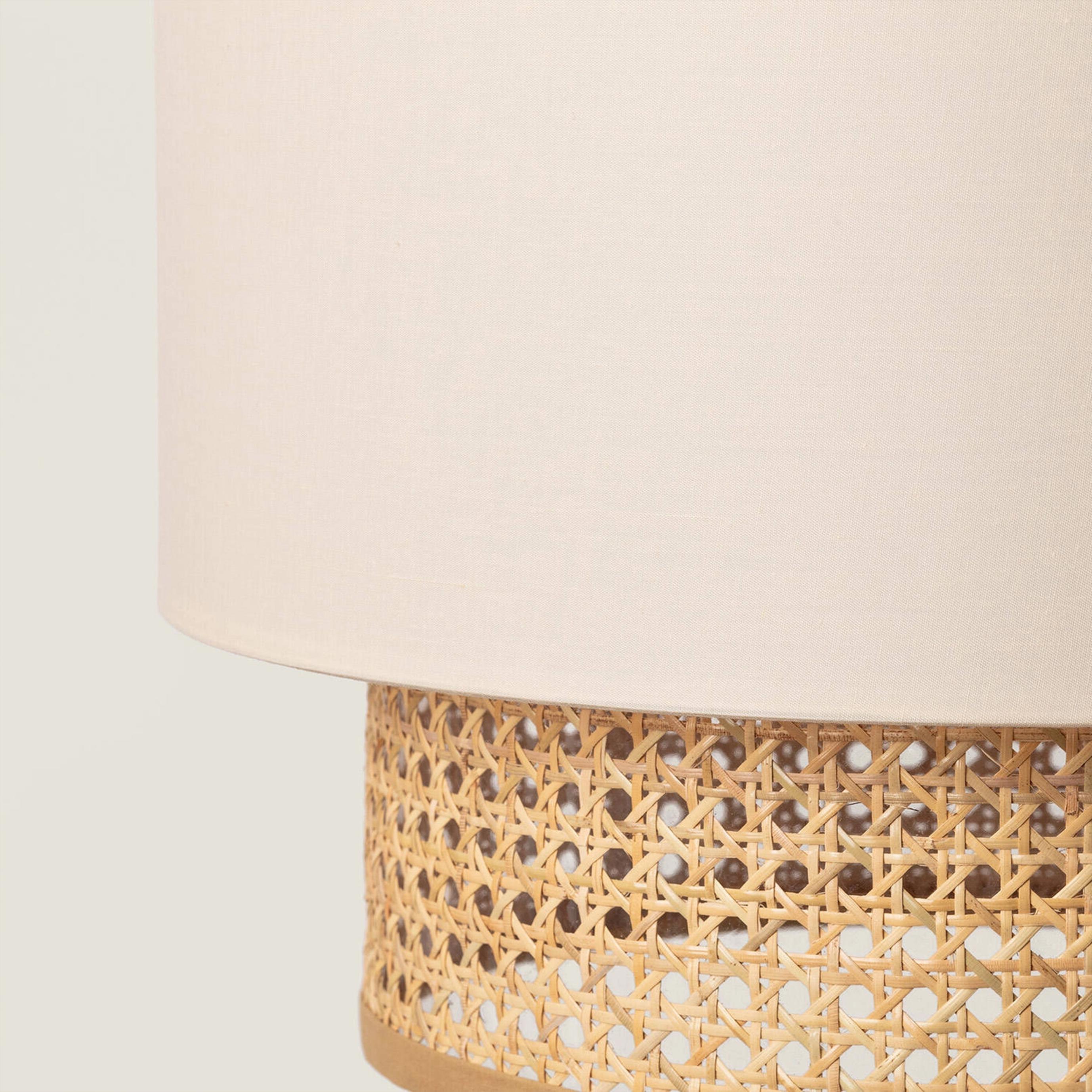 LILIAN Rattan Cane Pendant Lampshade – Boho Chic Woven Light Fixture - Etsy