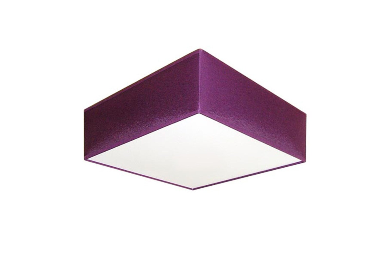 Flush Mount Ceiling Black Square Lamp Shade. Square Ceiling | Etsy