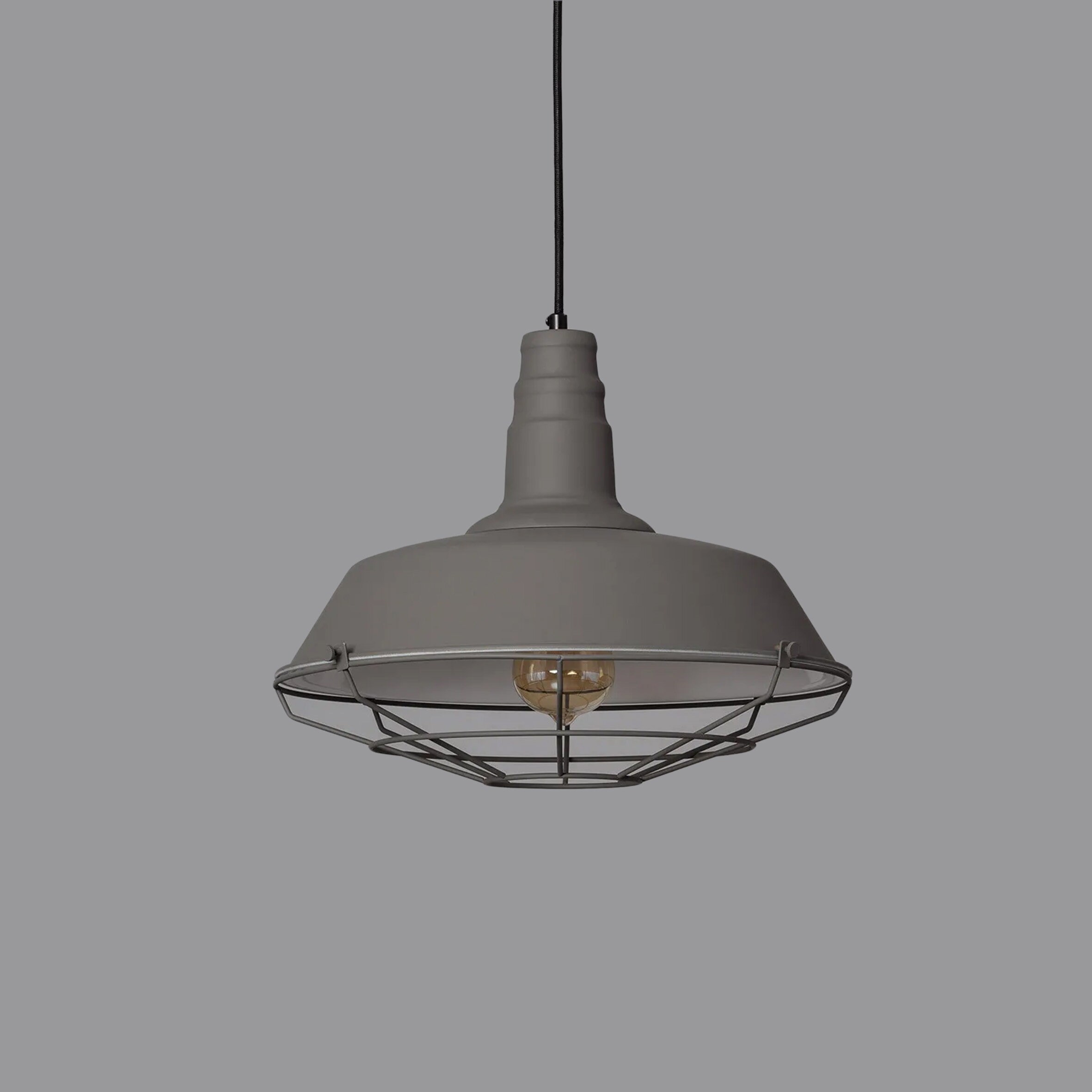 KIT - Industrial Steel Pendant Lamp: Farmhouse Kitchen Lighting - Etsy