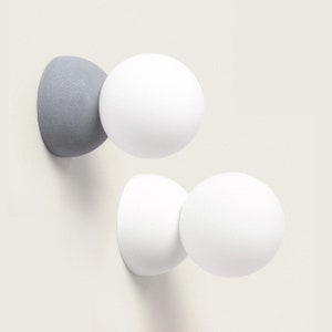 CONI - Modern Concrete Ceiling Light Fixture With Globe Glass Shade ...