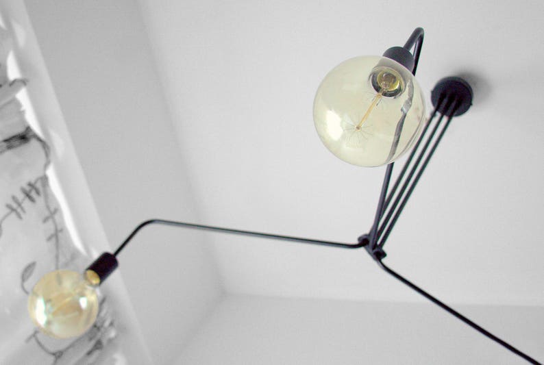 UMA - Black Geometric 3-light Pendant Lamp: Modern Ceiling Lighting ...