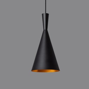 KONO - Modern Metal Conical Pendant Light: Kitchen Island Lighting - Etsy