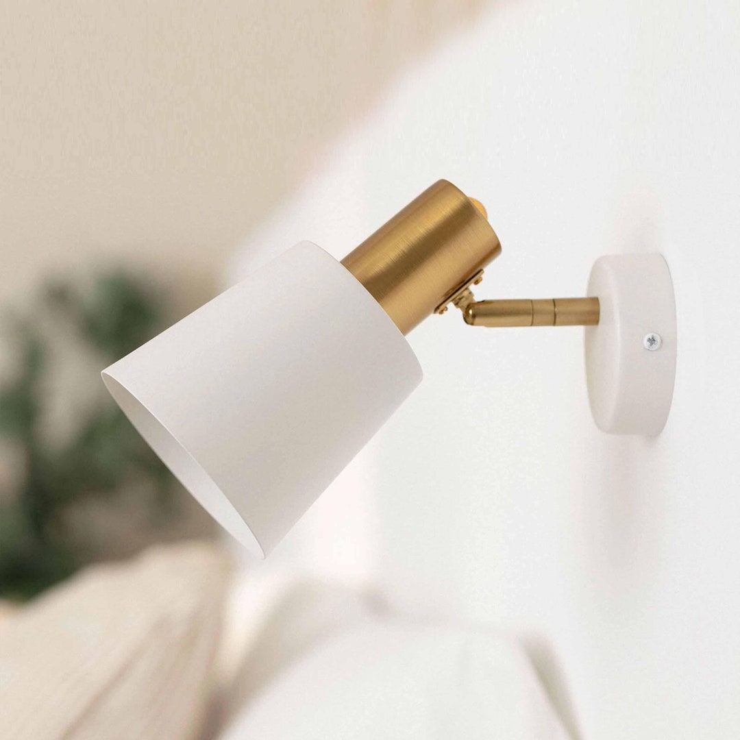 TELMA - Mid Century Bedside Wall Lamp - Modern Sconce for Reading ...