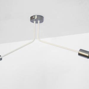 Modern Light Fixture 2 Arm Ceiling Semi Flush Mount - Etsy