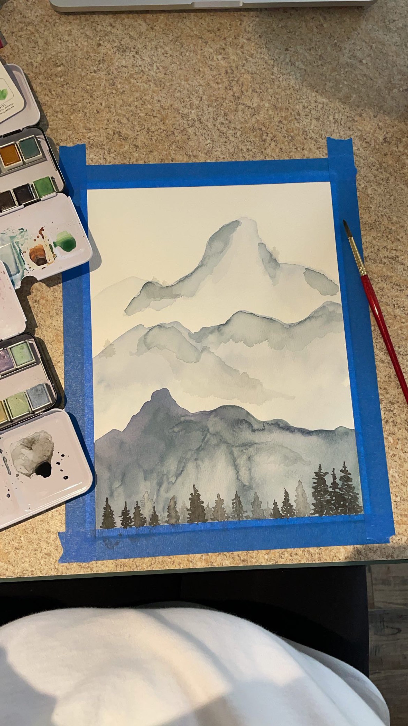 Monotone Mountains Wall Art - Etsy