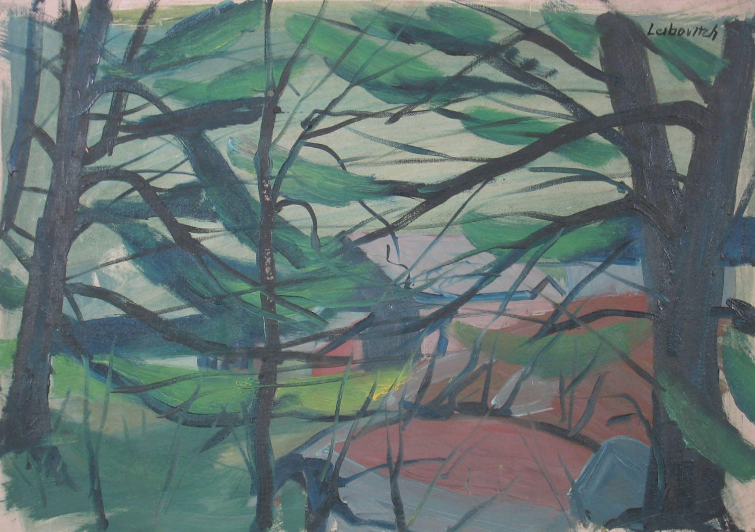 Large Landscape, Hidden Cabin - Etsy