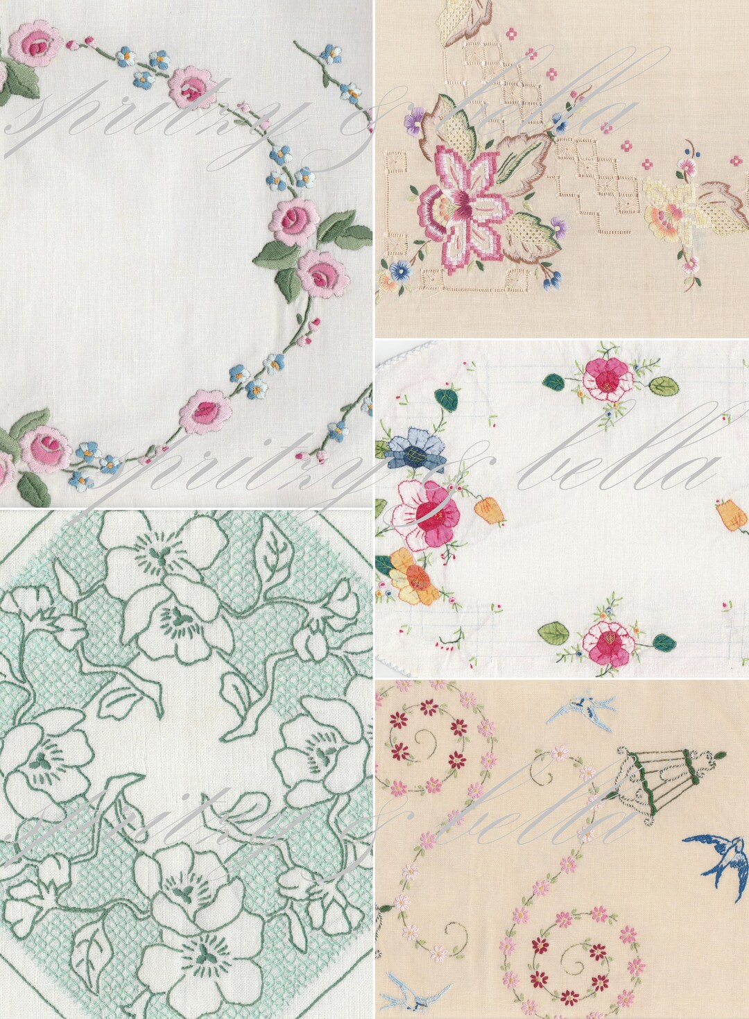 A4 Printable Doily Pages,vintage Digital Doilies Kit,junk Journal Pages ...