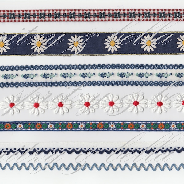 Embroidered Ribbon - Etsy