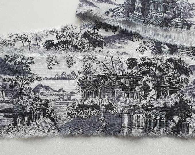 French Style Toile Trim,toile Fabric Ribbon Strip,toile De Jouy,junk ...