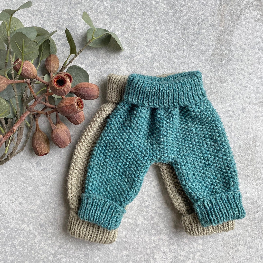 Cozy Pants Baby Knitting Pattern / Baby Trousers Knitting Pattern ...