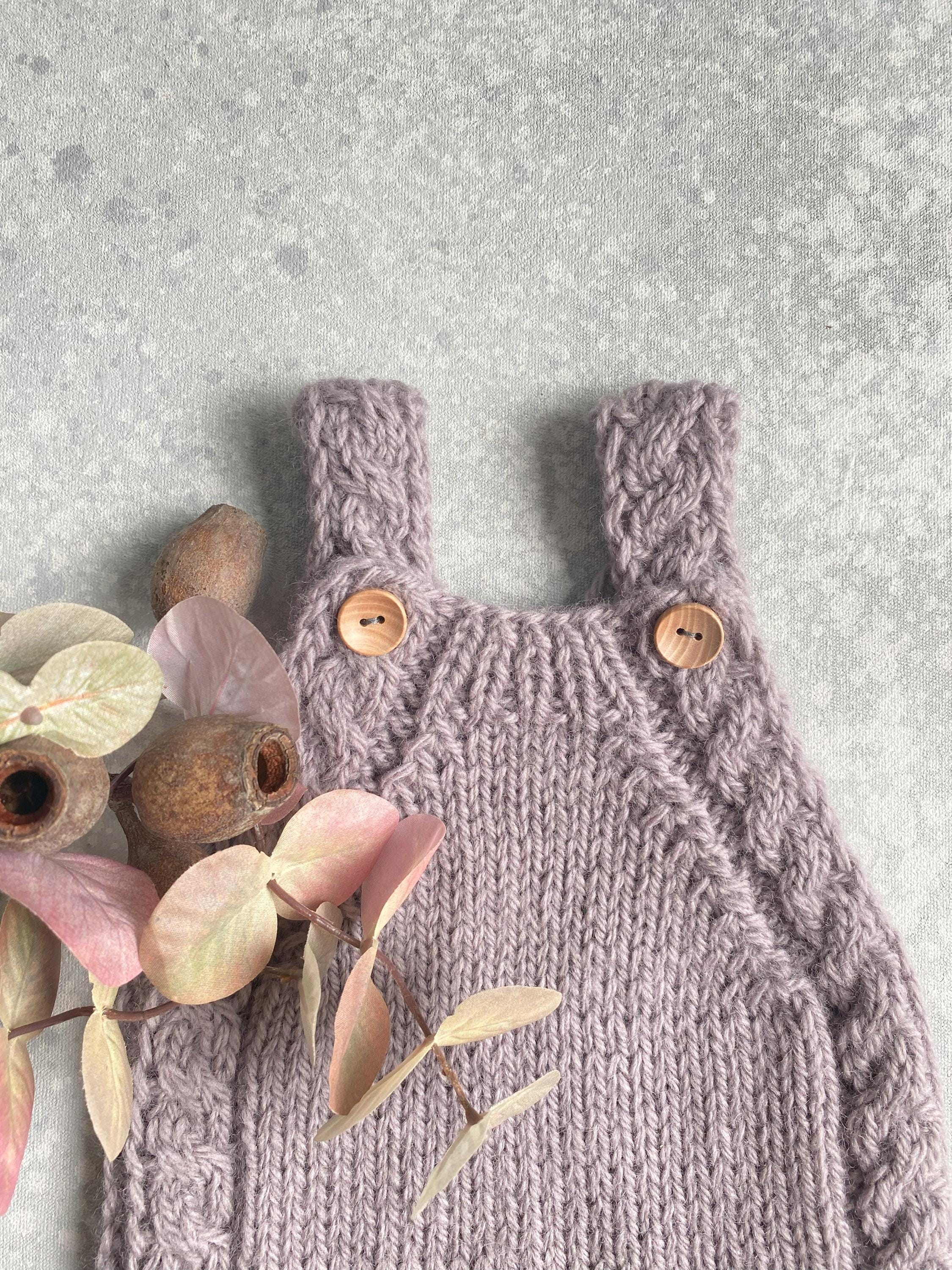 Geneva Baby Romper Knitting Pattern - Instant PDF Download - Newborn ...