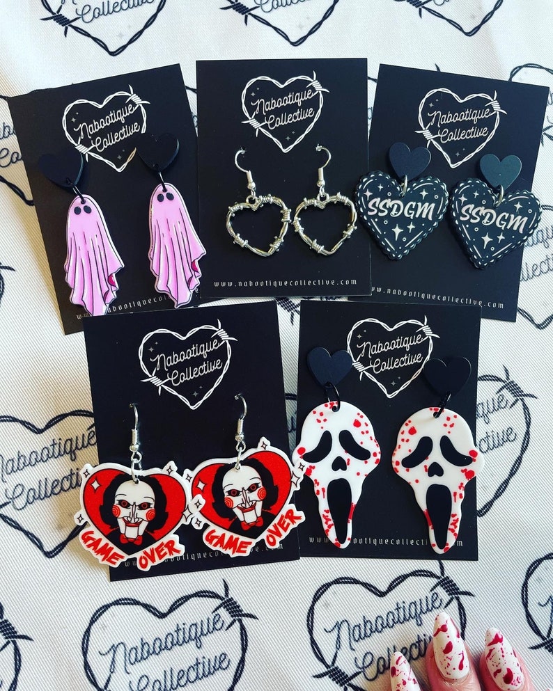 Spooky Earrings - Etsy Australia