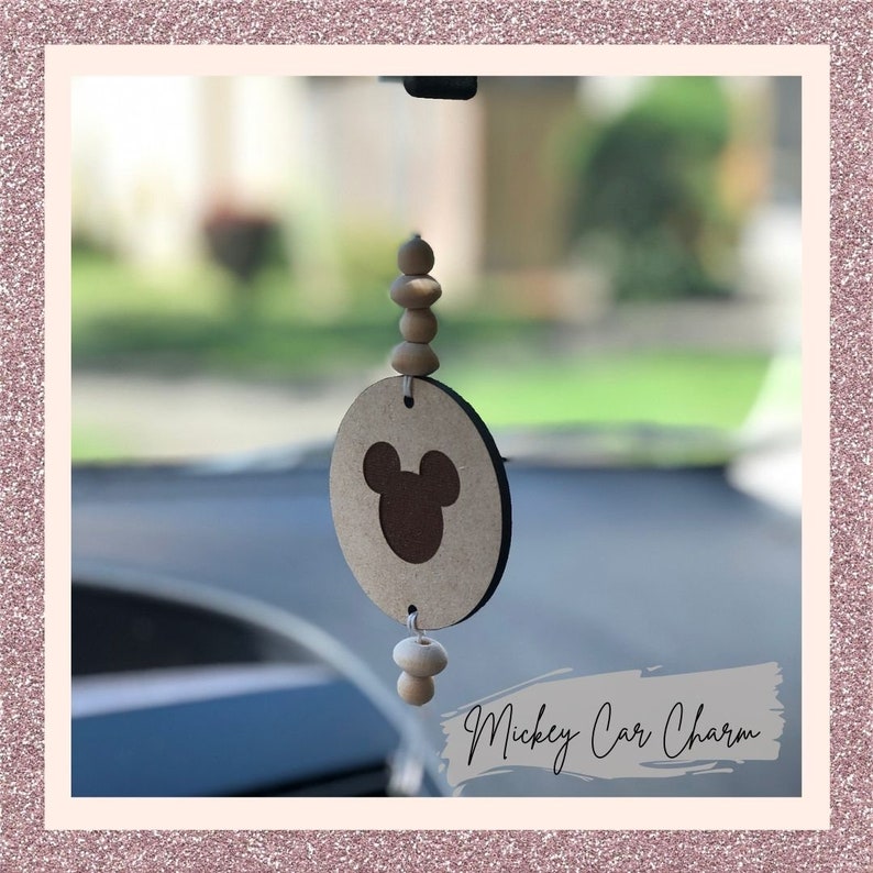 Mickey Mouse Car Charm Mickey Mouse Rear-view Mirror Rear-view Mirror ...