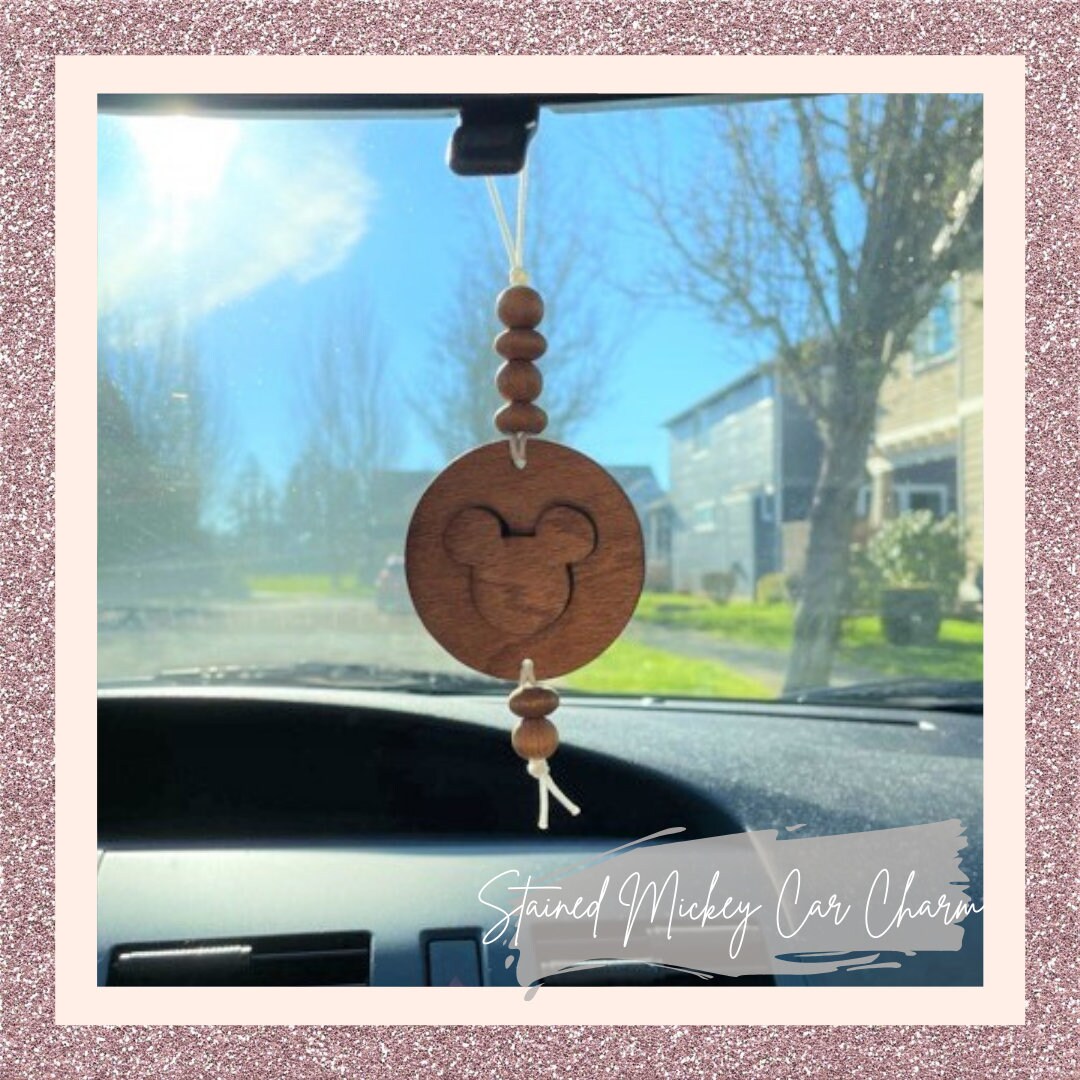 Mickey Mouse Car Charm Mickey Mouse Rear-view Mirror Rear-view Mirror ...