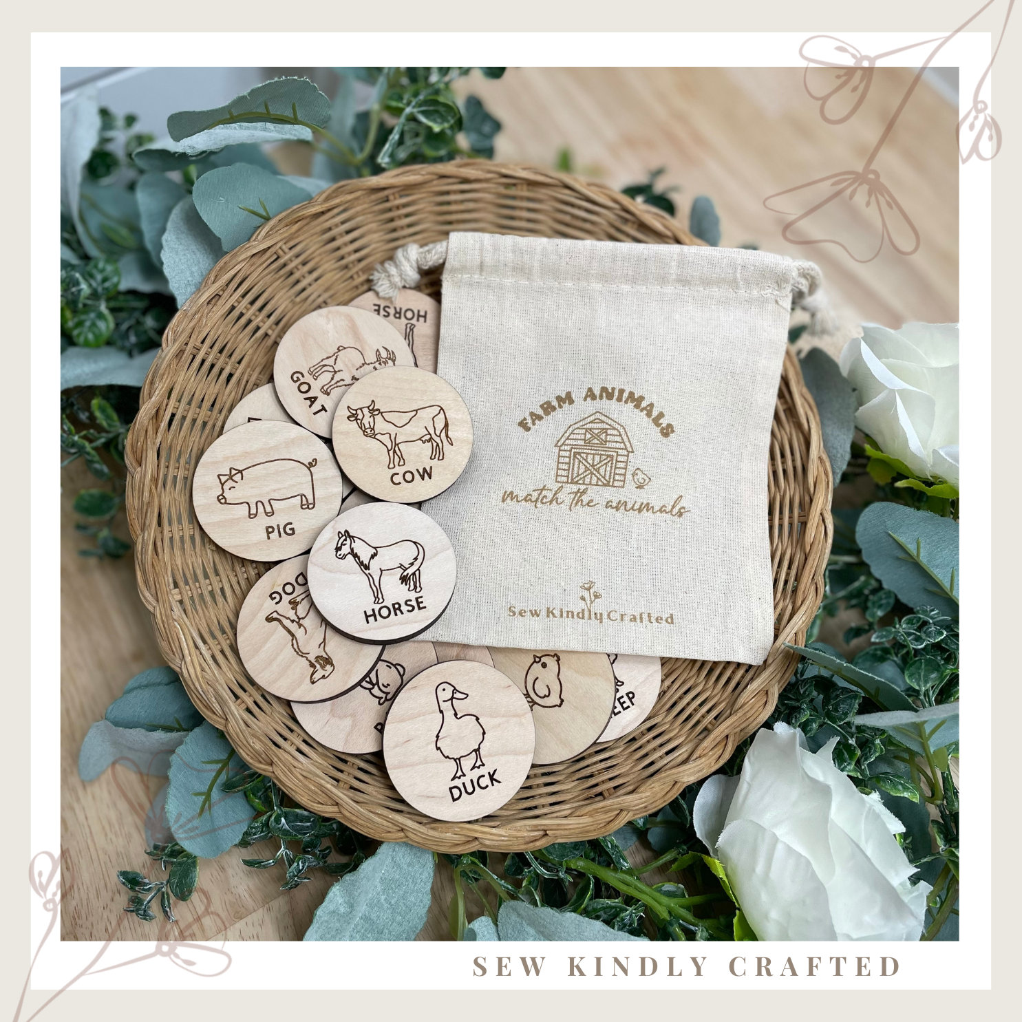 Match the Farm Animals | Farm Animal Memory Game - Etsy