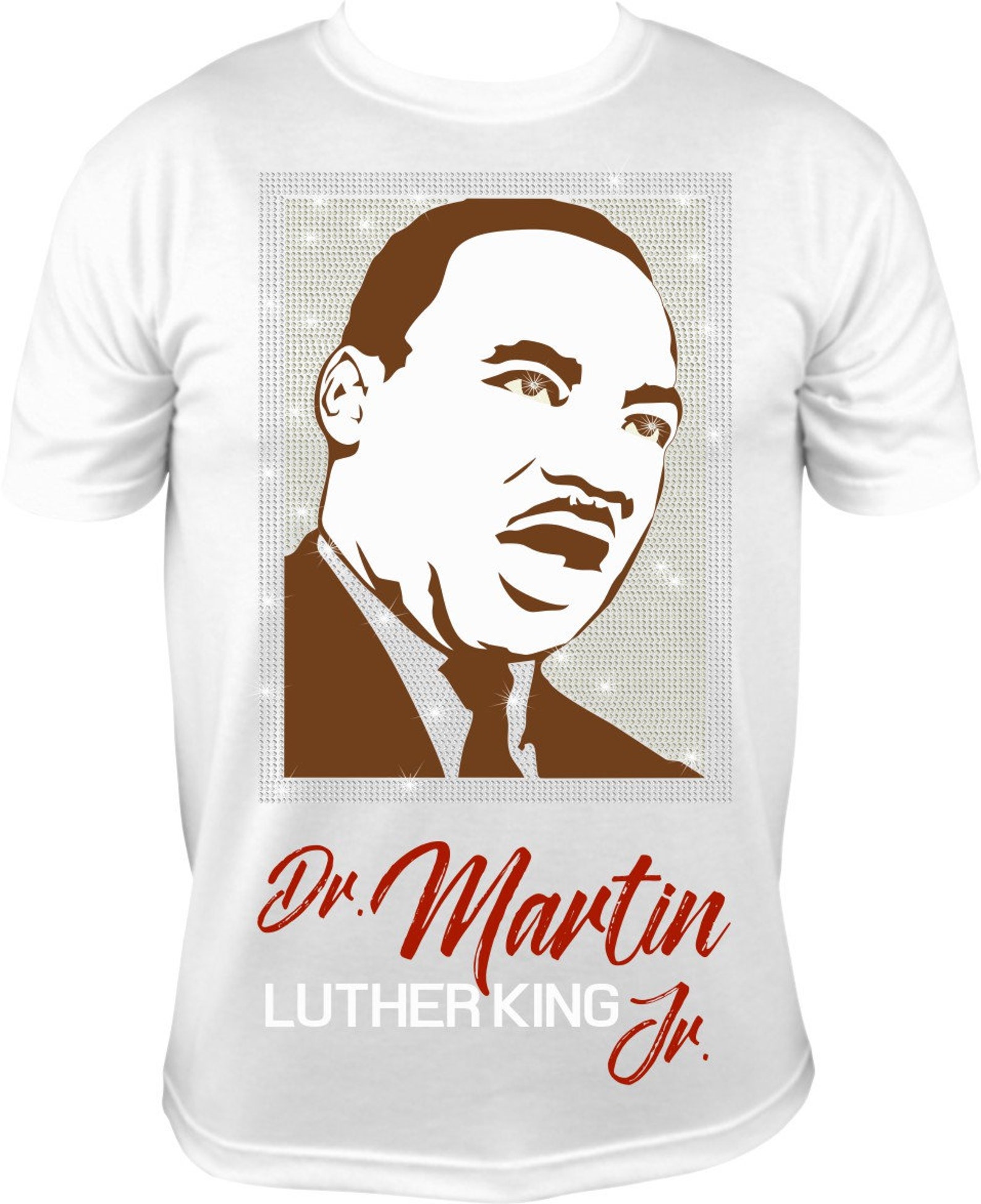 MARTIN LUTHER KING 2021 Ss10 Rhinestone Template Sublimation - Etsy
