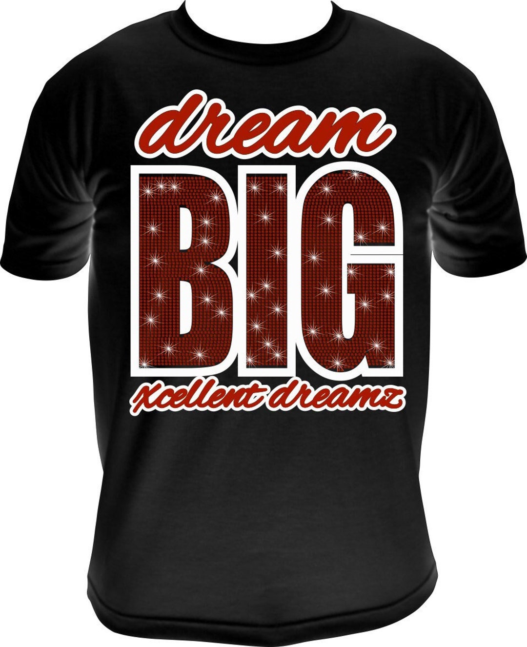 DREAM BIG , Ss10 Rhinestone Template, Digital Download, Svg, Eps, Png ...