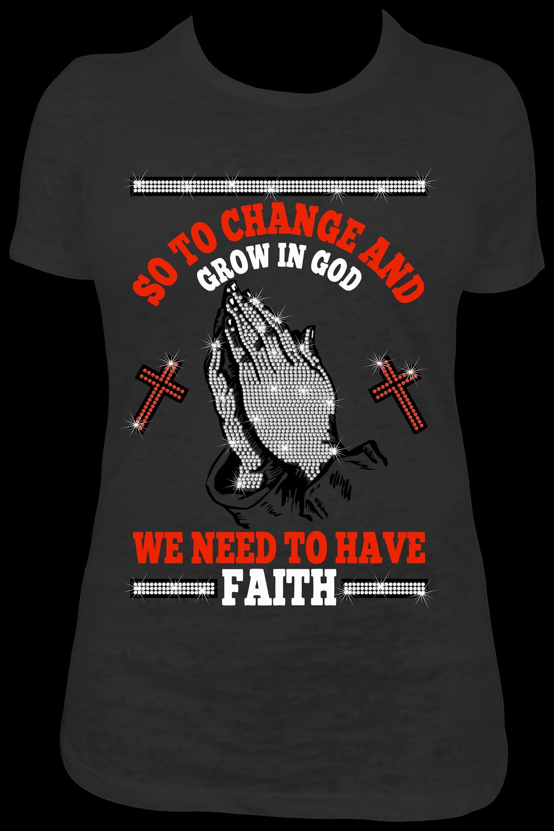 FAITH 2 Ss10 Rhinestone Template, Digital Download, Svg, Eps, Png, Jpg ...