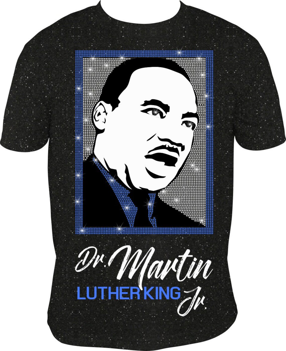 MARTIN LUTHER KING 2021 Ss10 Rhinestone Template Sublimation - Etsy