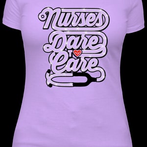 NURSES DARE to CARE Ss10 Rhinestone Template, Sublimation, Digital ...