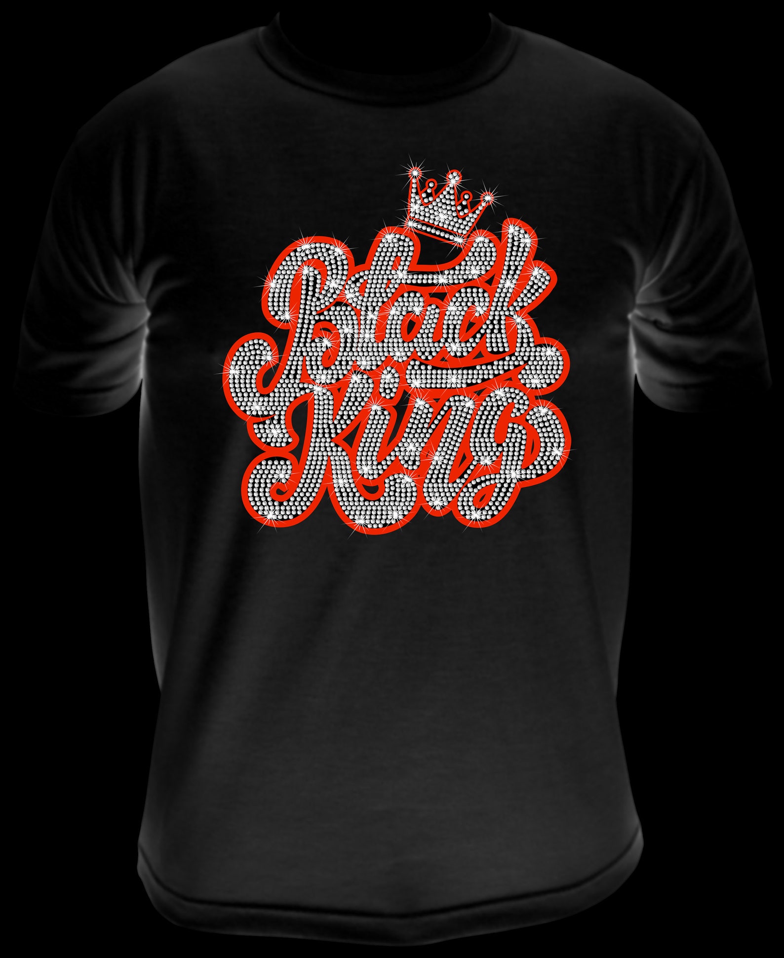 BLACK KING Ss10 Rhinestone Template Digital Download Svg - Etsy