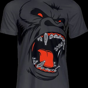 HARAMBE THE GORILLA Templates Rhinestone Design Files Rhinestone ...