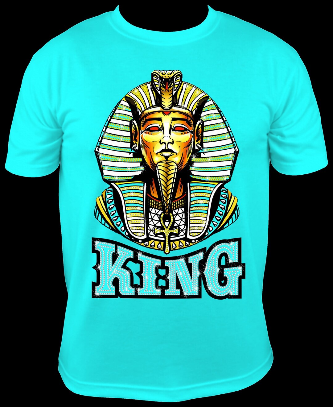 KING TUT Ss10 Rhinestone Template, Sublimation, Digital Download, Svg ...