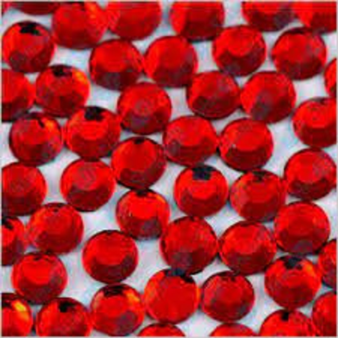 SS10 Light Siam Hotfix 250 Gross Crystal Diamond Cut Hotfix Rhinestones ...