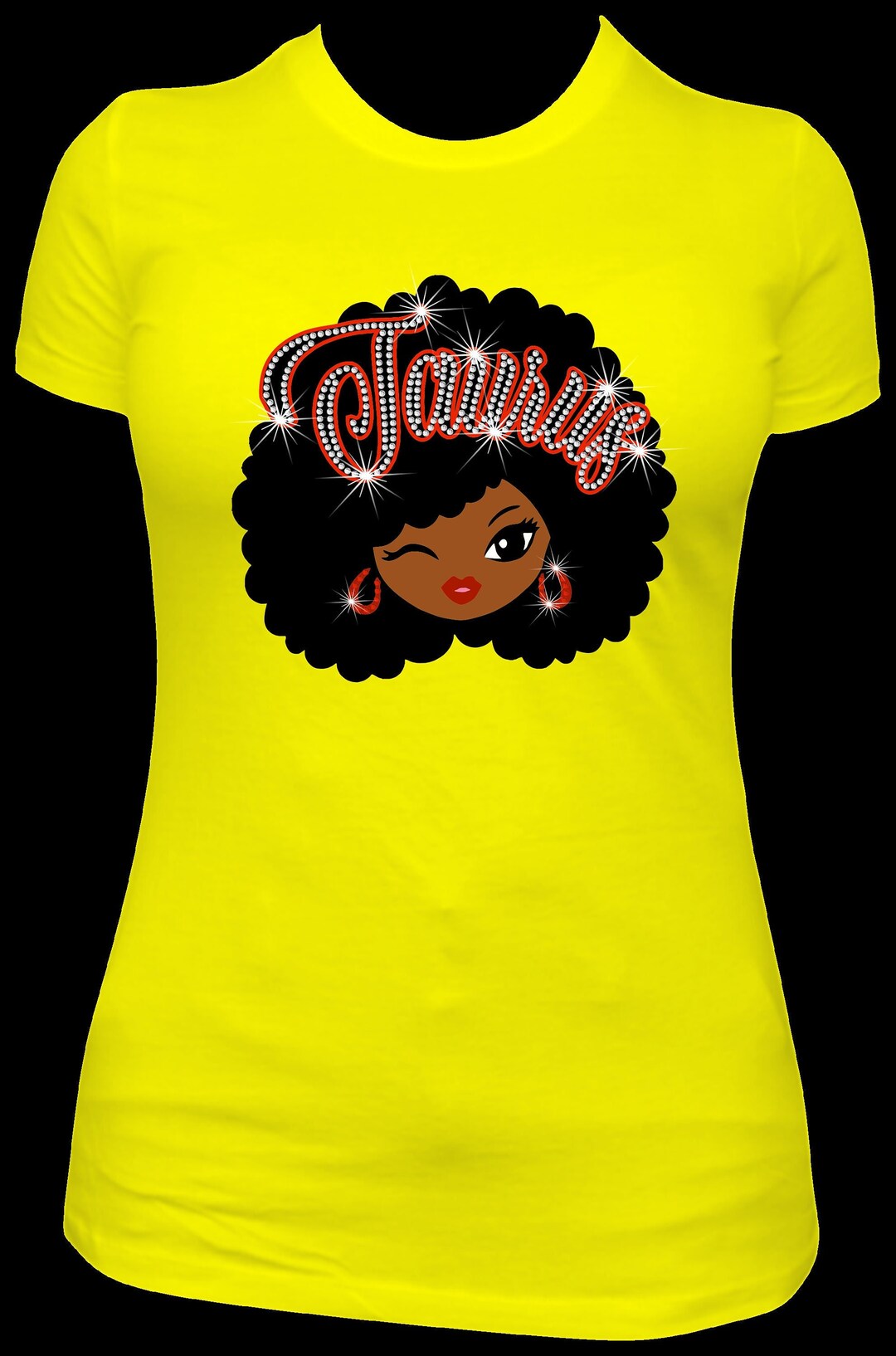 TAURUS AFRO Ss10 Rhinestone Template, Sublimation, Digital Download ...