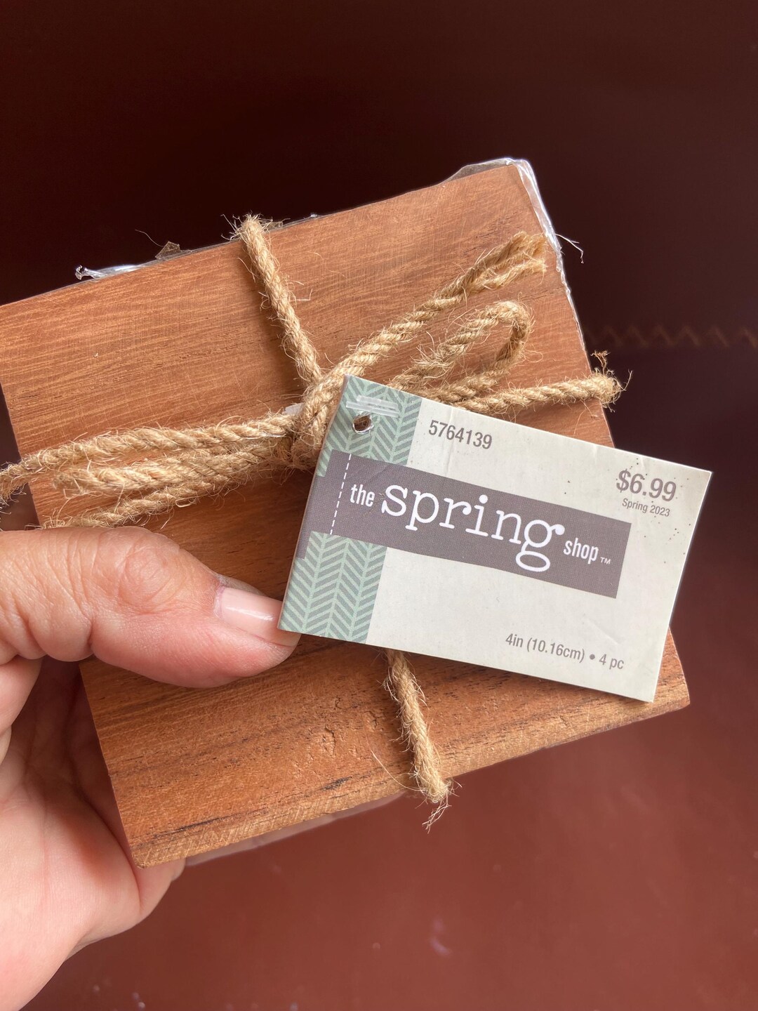 DIY Square Wood Coasters - Etsy