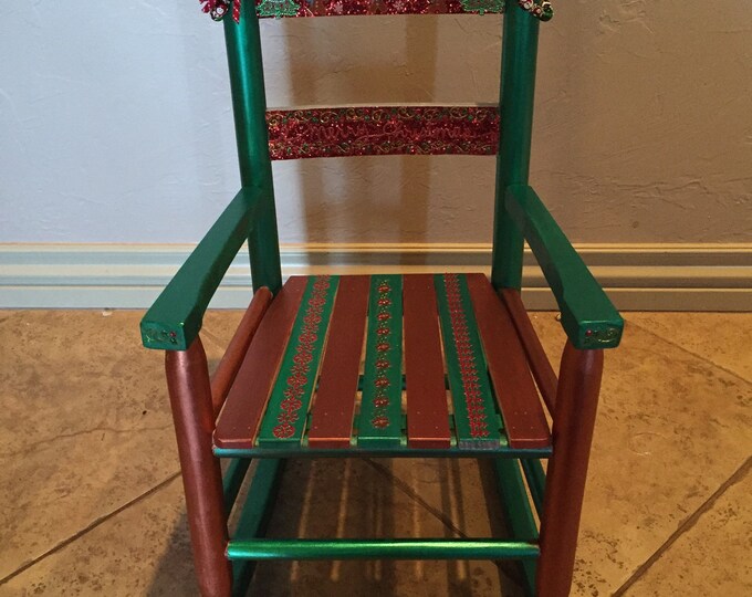 Kids Christmas Rocking Chair - Etsy