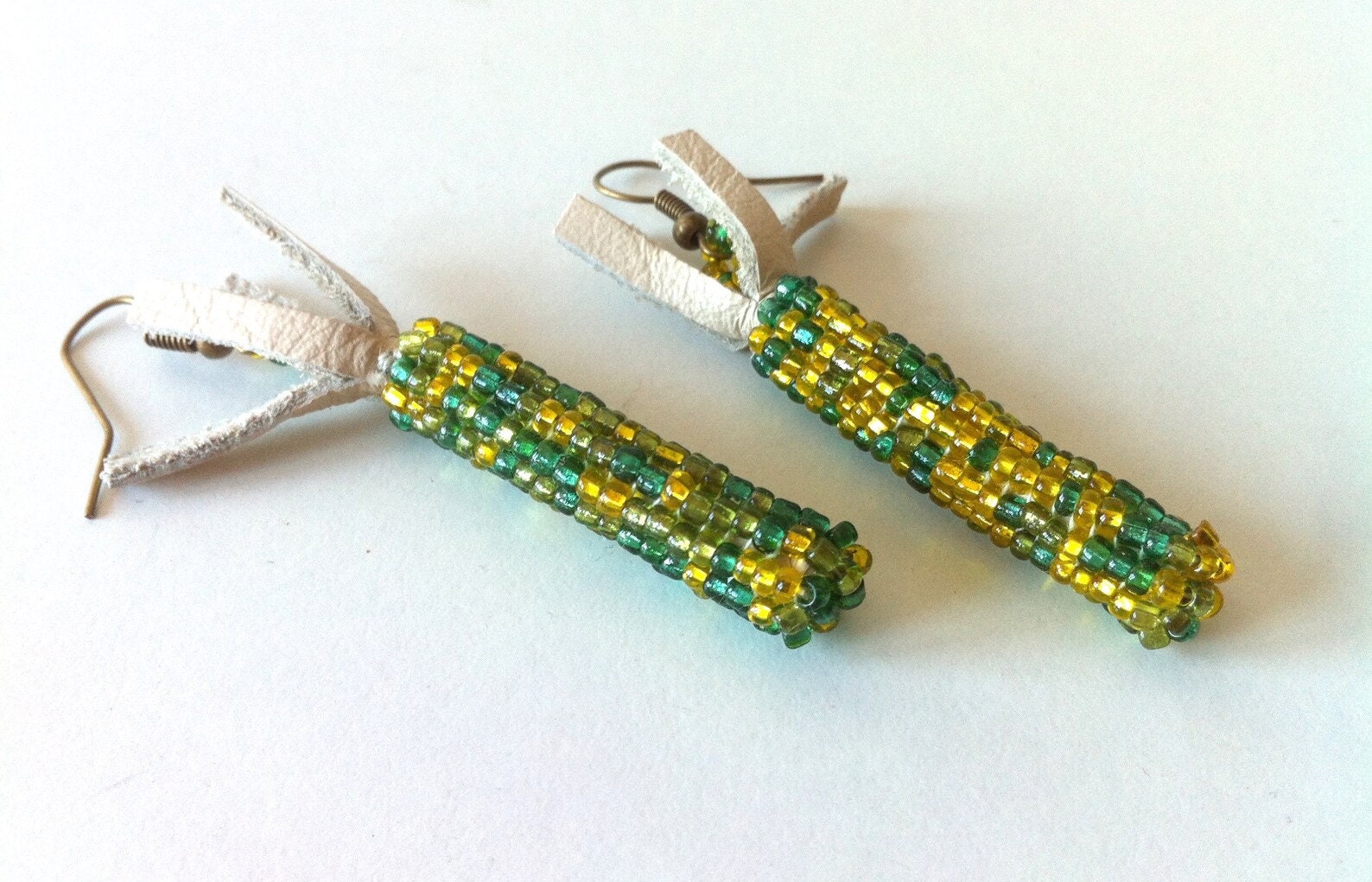 Tiny Seed Bead Indian Corn Earrings / Necklace / Jewelry - Etsy