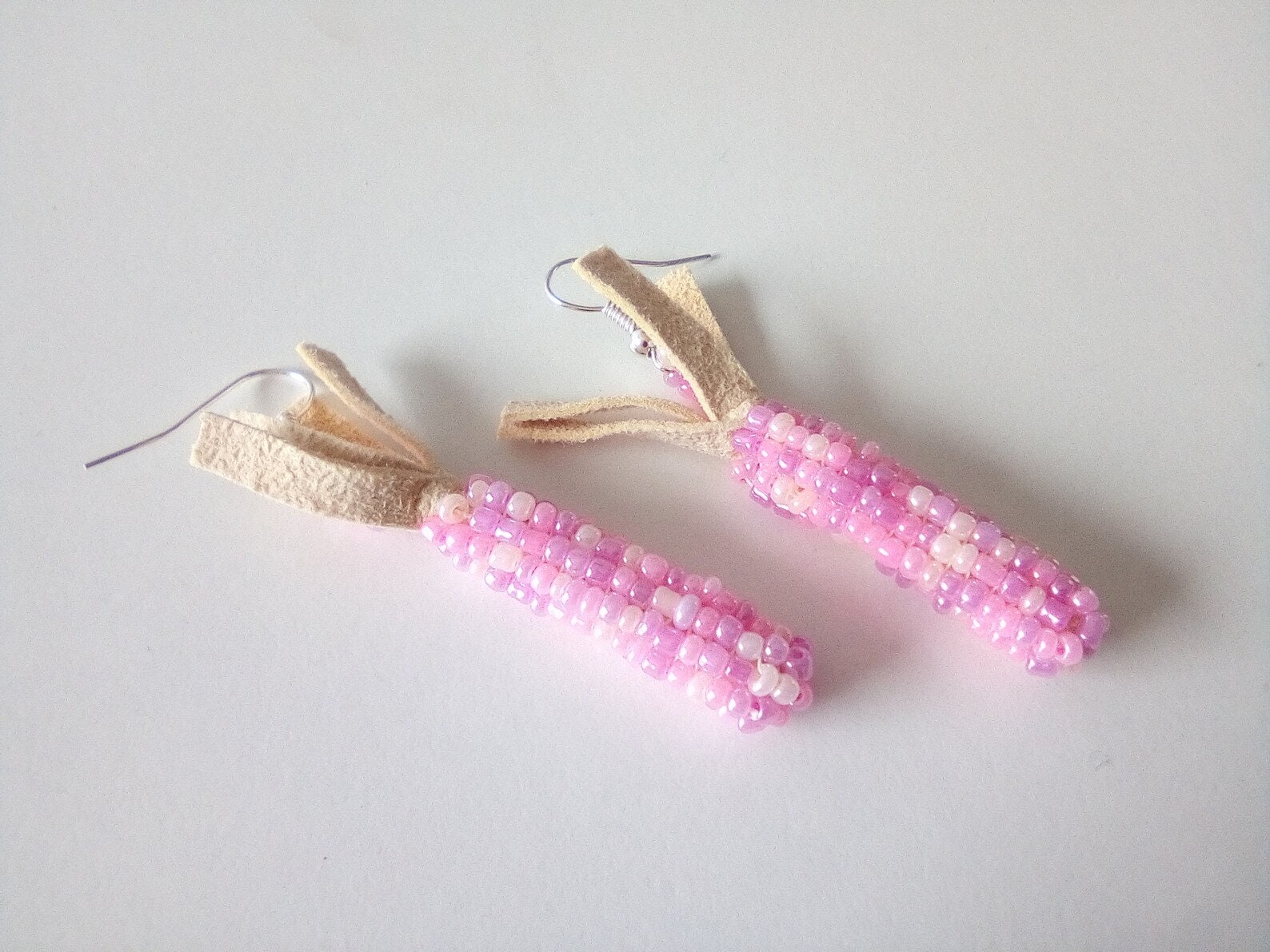 Tiny Seed Bead Indian Corn Earrings / Necklace / Jewelry - Etsy