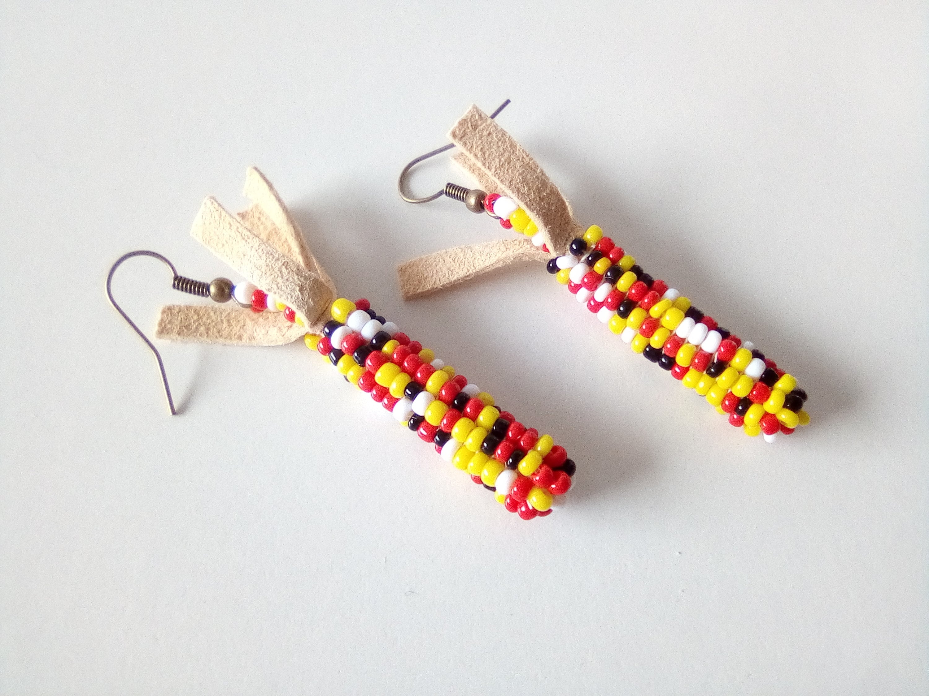 Tiny Seed Bead Indian Corn Earrings / Necklace / Jewelry - Etsy