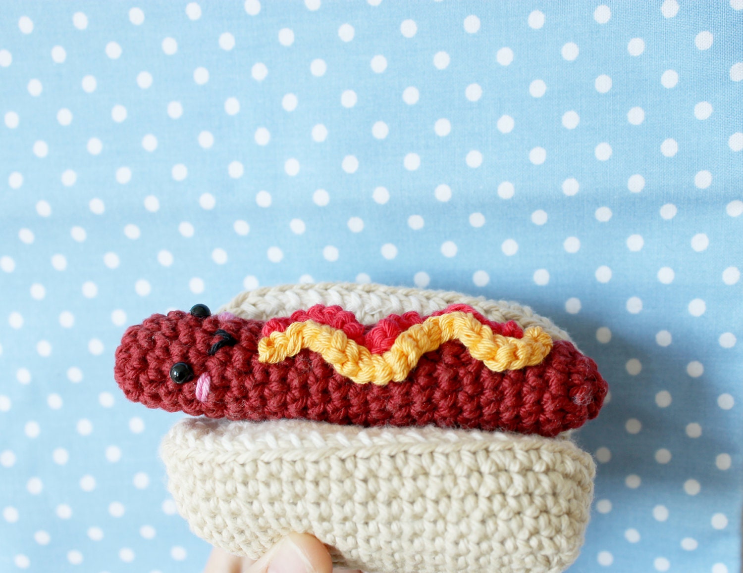 Hot Dog Amigurumi Crochet Pattern - Etsy