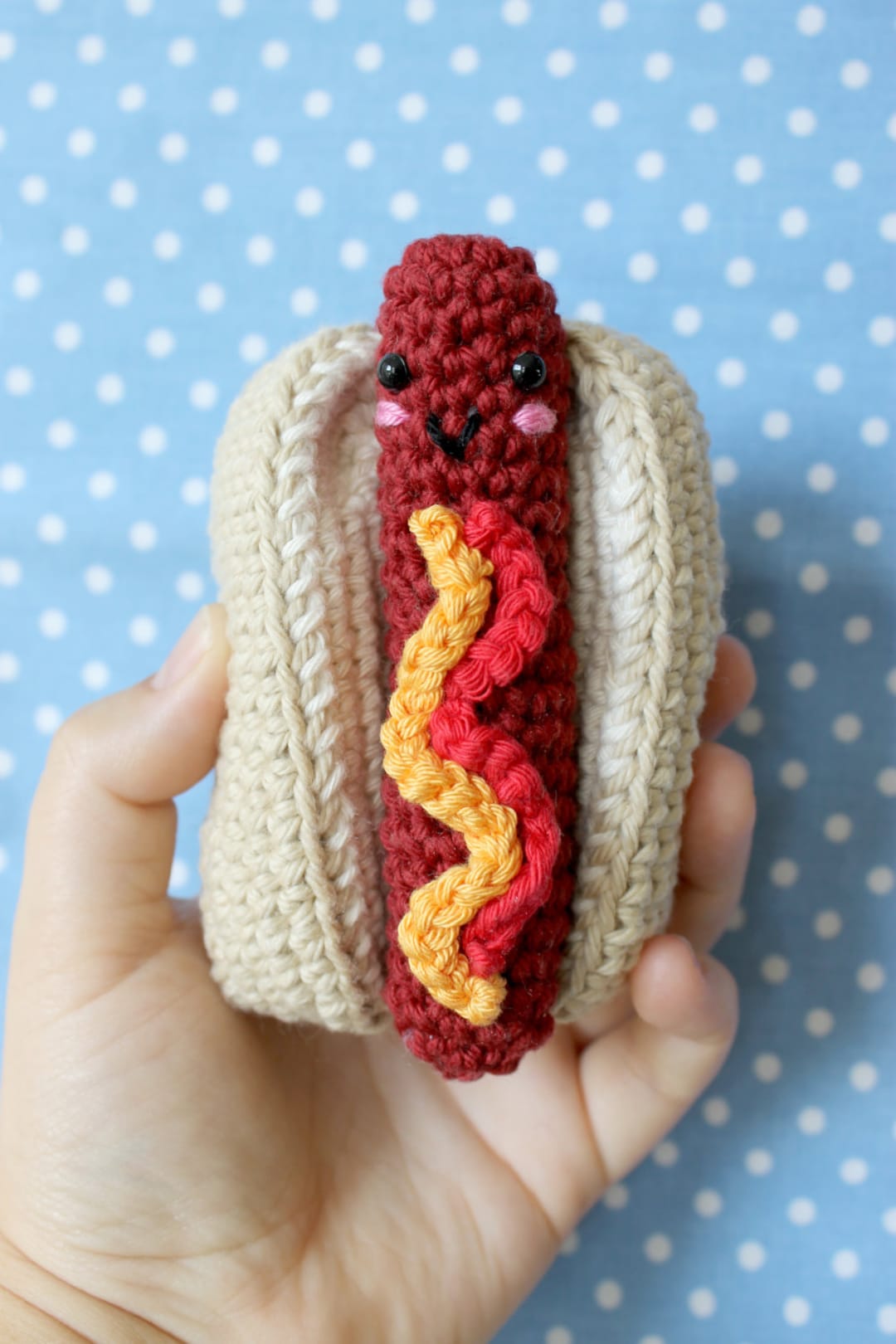 Hot Dog Amigurumi Crochet Pattern - Etsy