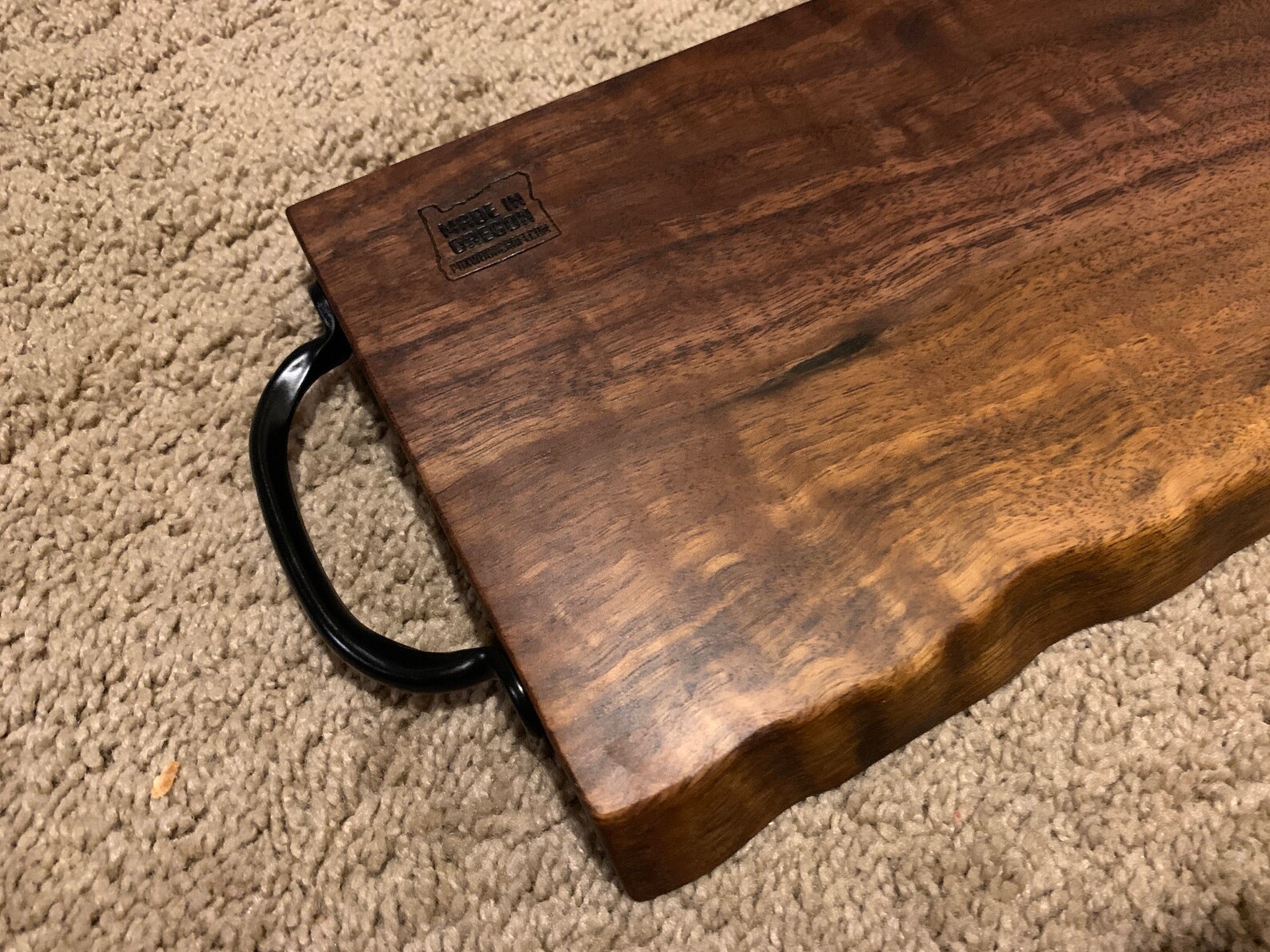 Large Live Edge Walnut Charcuterie Board Solid Black Walnut. - Etsy