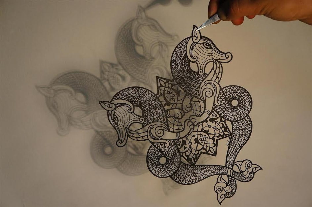 Paper Cutting Art - Etsy