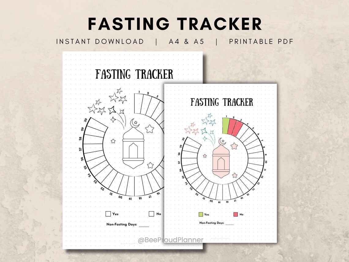 Ramadan Tracker, Daily Fasting Journal, Ramadan Planner 2026 - Etsy