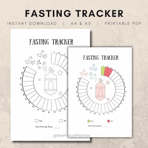 Ramadan Tracker, Daily Fasting Journal, Ramadan Planner 2026 - Etsy