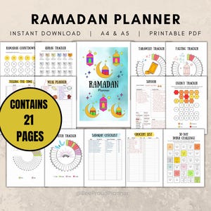 Ramadan Planner 2025 Printable - Etsy