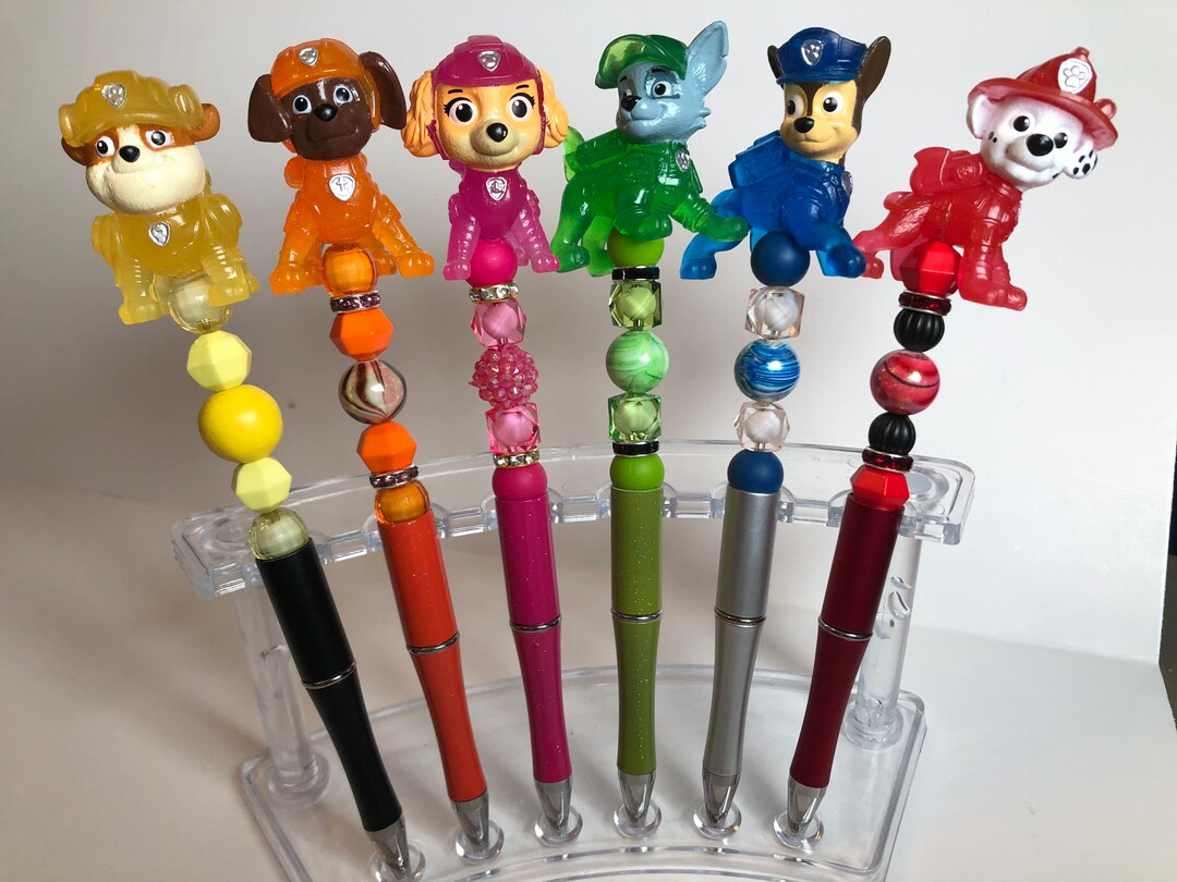 Paw Patrol Mini Figures Doorable Bead Pens Collection - Etsy
