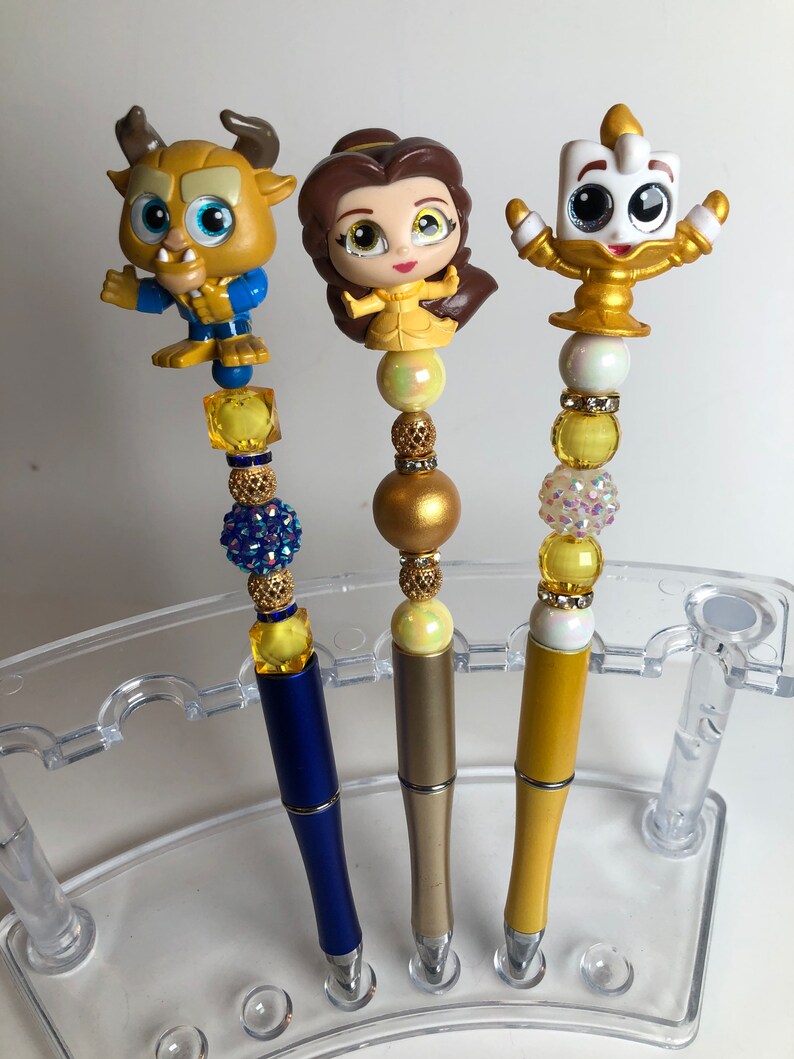 Disney Beauty and the Beast Doorable Bead Pens Collection - Etsy