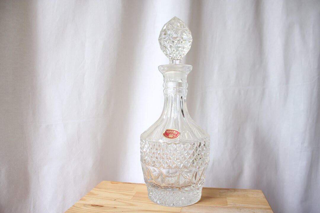 Bohemia Czech Republic Lead Crystal Carafe Crystal Decanter - Etsy