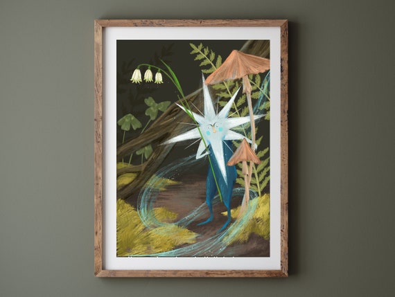 Art Print Star Sprite. Beautiful Fantasy Illustration Wall | Etsy