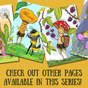 Printable Colouring Page - Foraging (DIGITAL DOWNLOAD) - Etsy