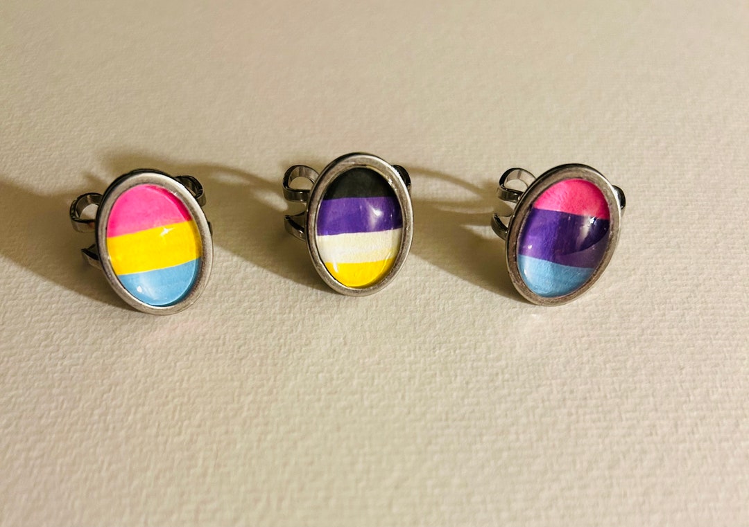 Adjustable Pride Flag Ring - Etsy