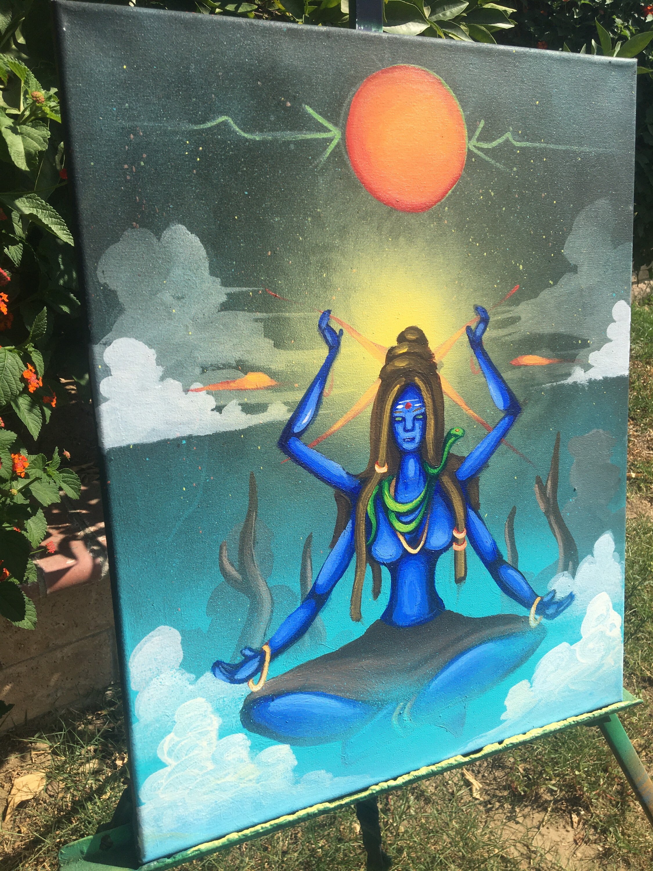 Female shiva / kali visionary spiritual art | Etsy