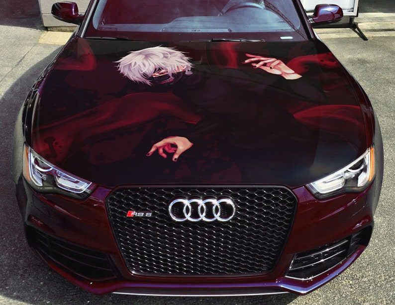 Vinyl Car Hood Wrap Full Color Graphics Decal Anime Manga Etsy